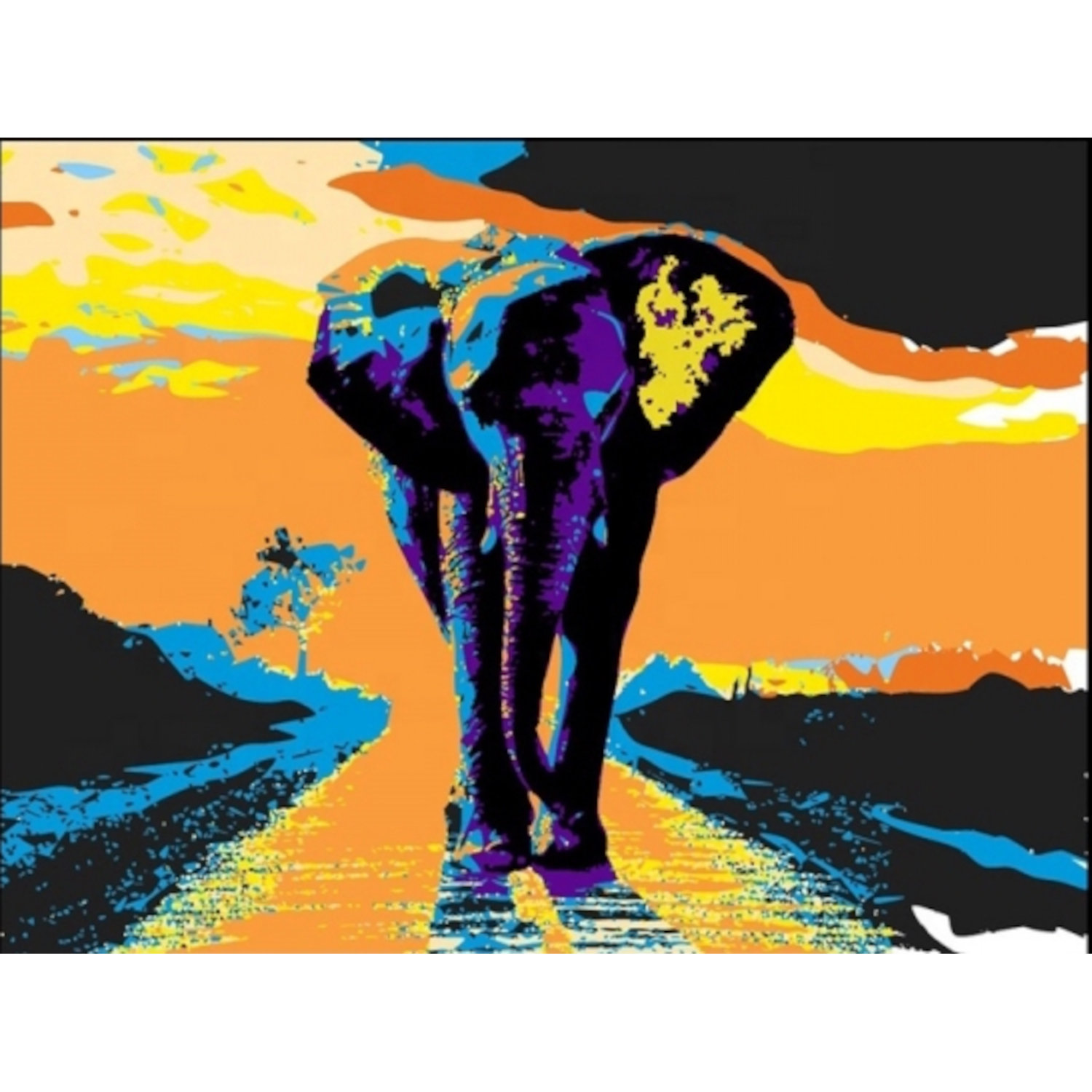 Artistic Paintings Categories: Modern elephant